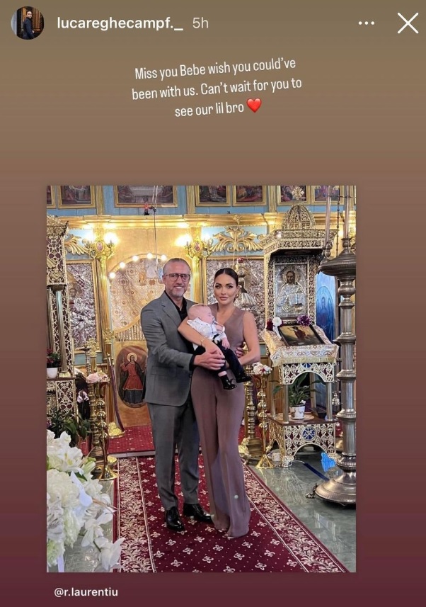 Mesaj care te lasă fără cuvinte pentru Bebeto, fiul Anamariei Prodan şi al lui Laurenţiu ...
