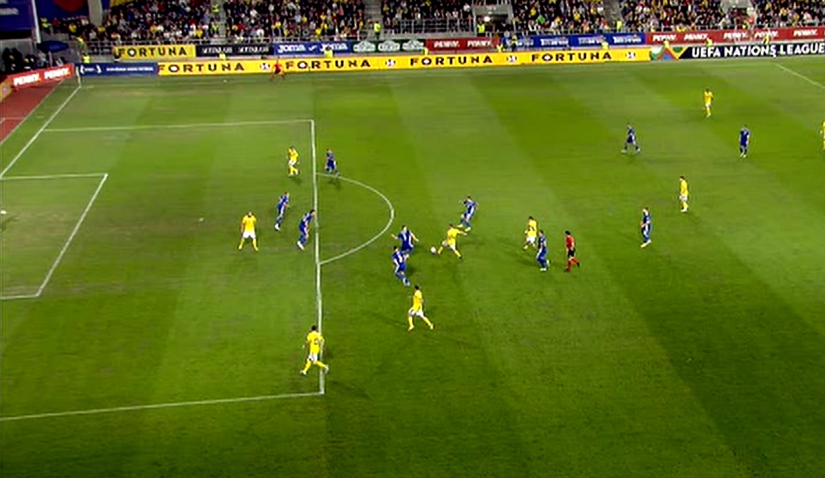 Dennis Man a deschis scorul în România - Bosnia! Golul a fost validat ...