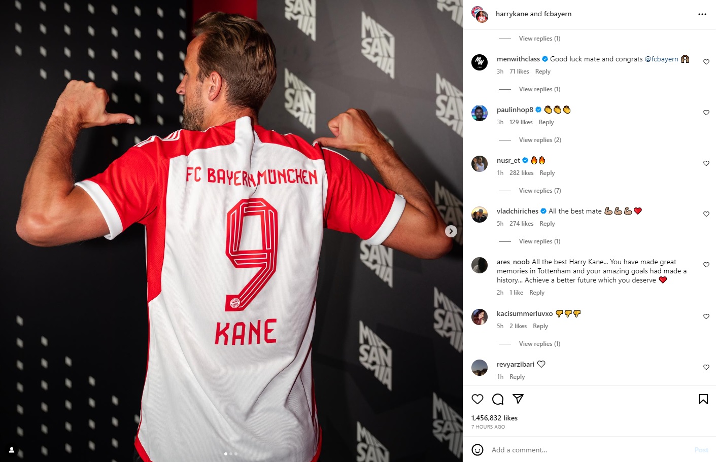 Mesajul lui Vlad Chiricheş pentru Harry Kane, după ce atacantul englez s-a transferat la Bayern ...